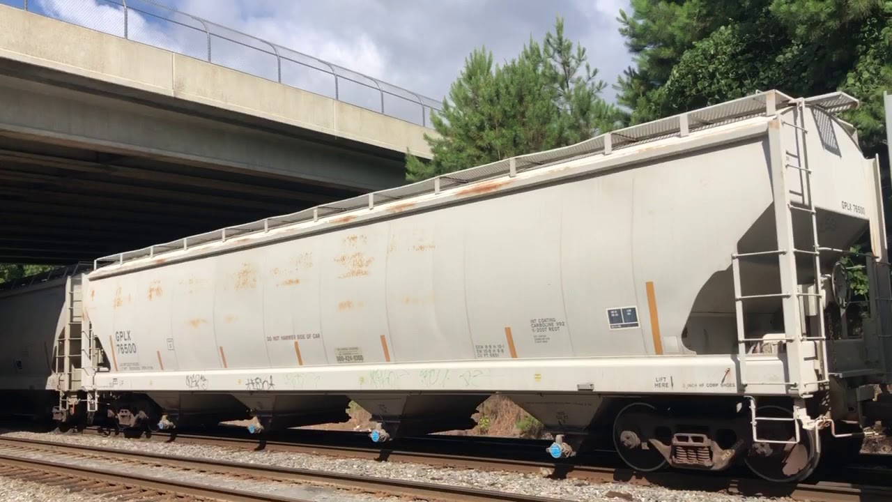 NS P52 Departs W/ it's 5 car train and then becomes DPU & pushes it's ...