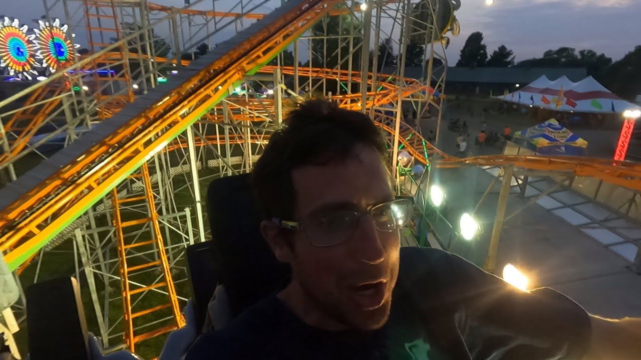 Python roller coaster at Bluegrass Fair (June 13th, 2022) - YouTube