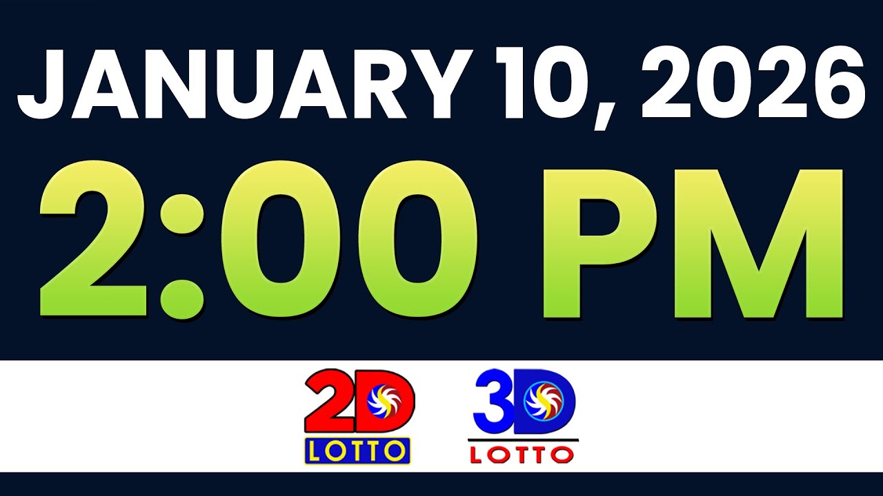 2PM PCSO LOTTO RESULTS TODAY JANUARY 10, 2026 | SWERTRES EZ2 - YouTube