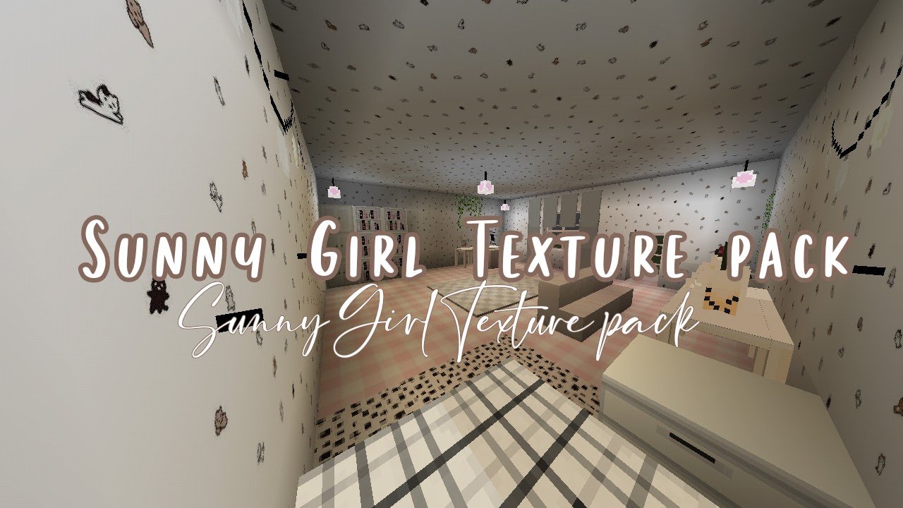 Texture pack Minecraft aesthetic - [Sunny Girl Texture pack] - YouTube