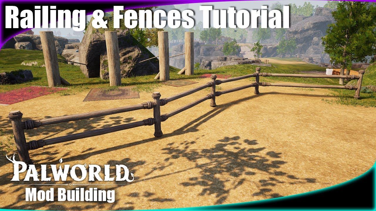 Palworld Mod Building - Railing & Fences Tutorial - YouTube
