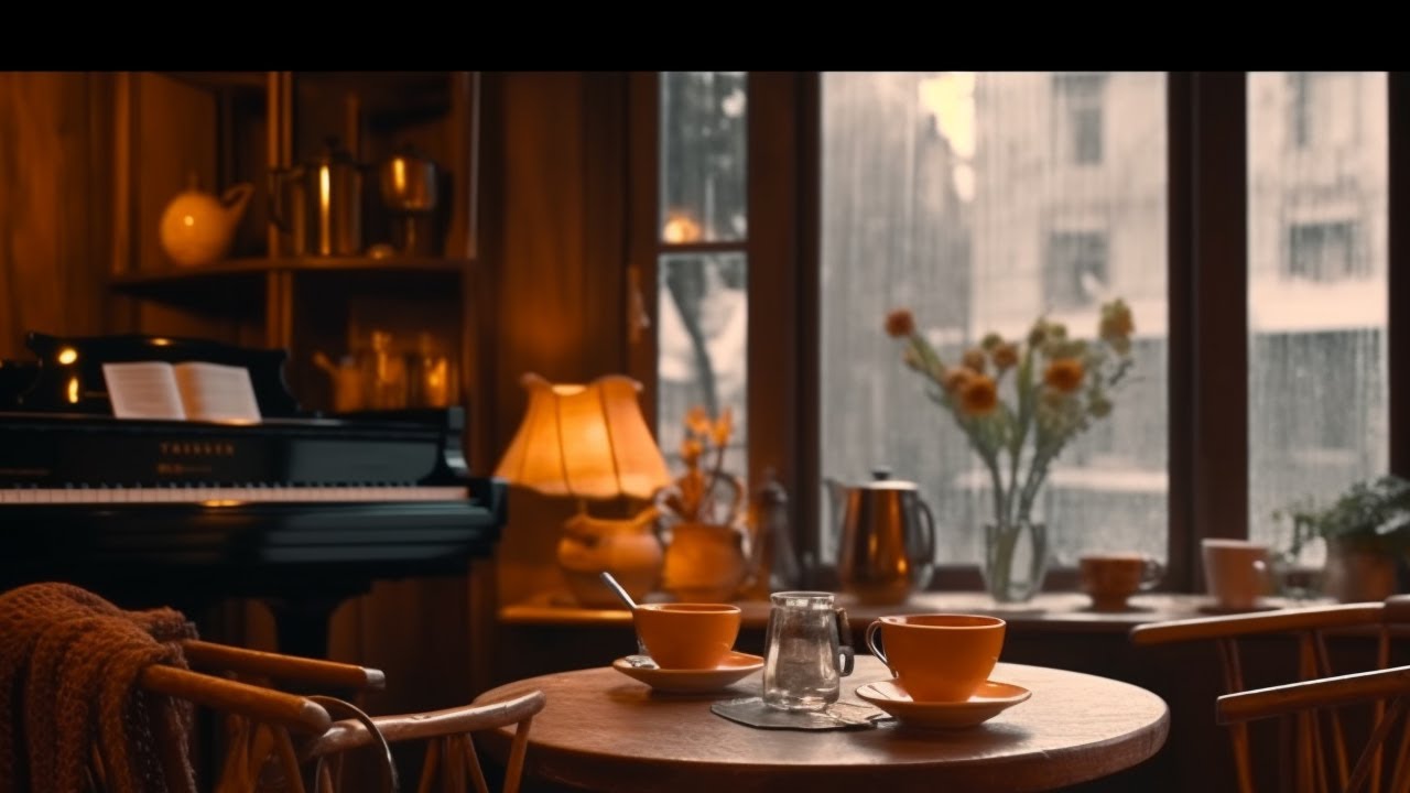 Coffee Shop Ambience ☕ Relaxing Jazz Instrumental Music For Study,Work ...