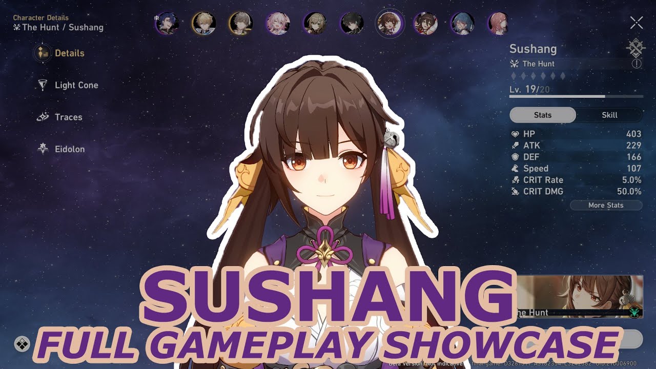 Sushang Gameplay Showcase: Character Skill, Ultimate and All Animations ...