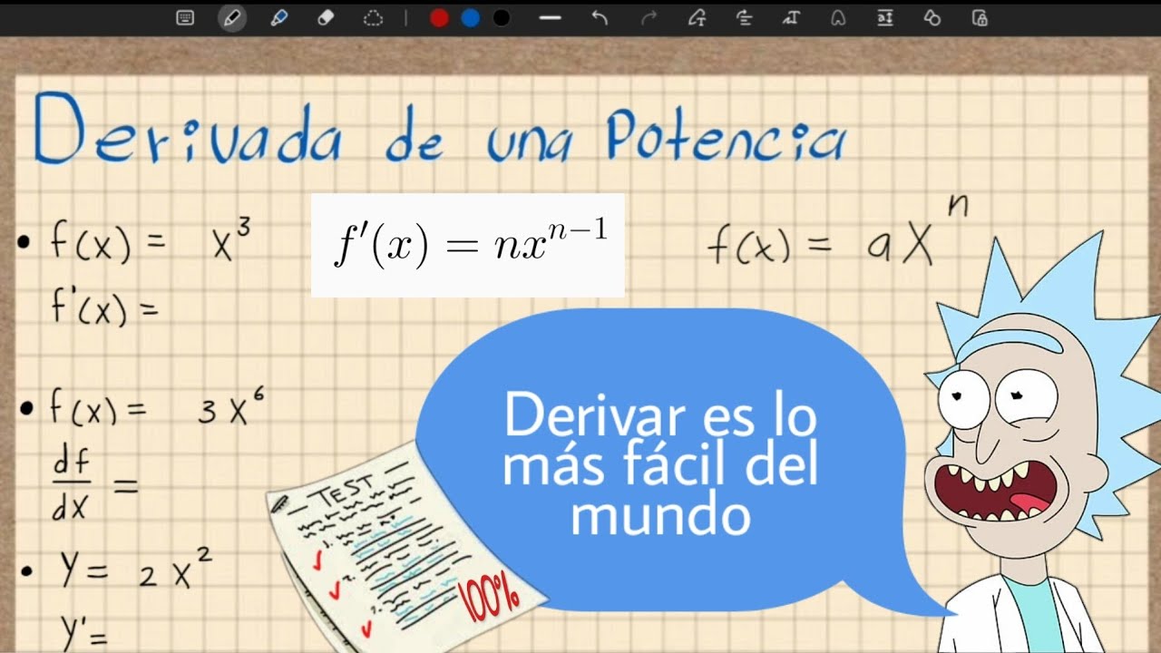 DERIVADAS | Regla de la POTENCIA para hallar Derivadas | Ejercicios con ...