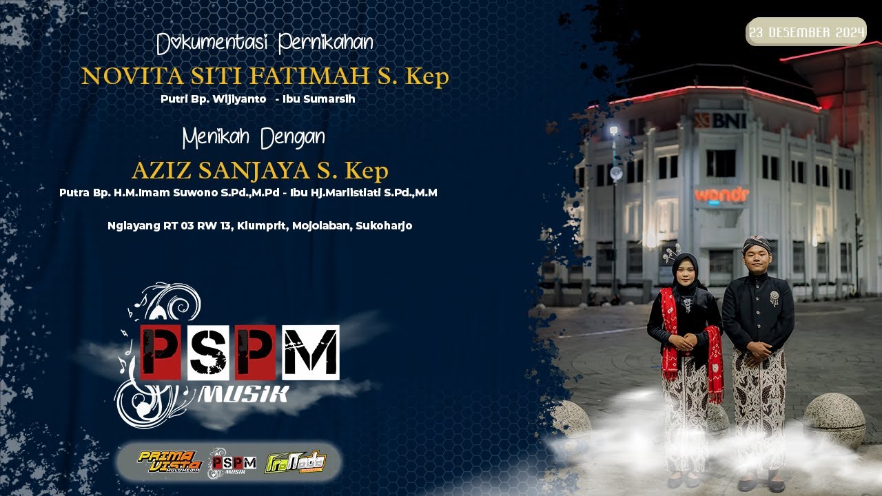 Live Streaming Wedding NOVITA & AZIZ PSPM MENGUDARA IRA NADA AUDIO ...