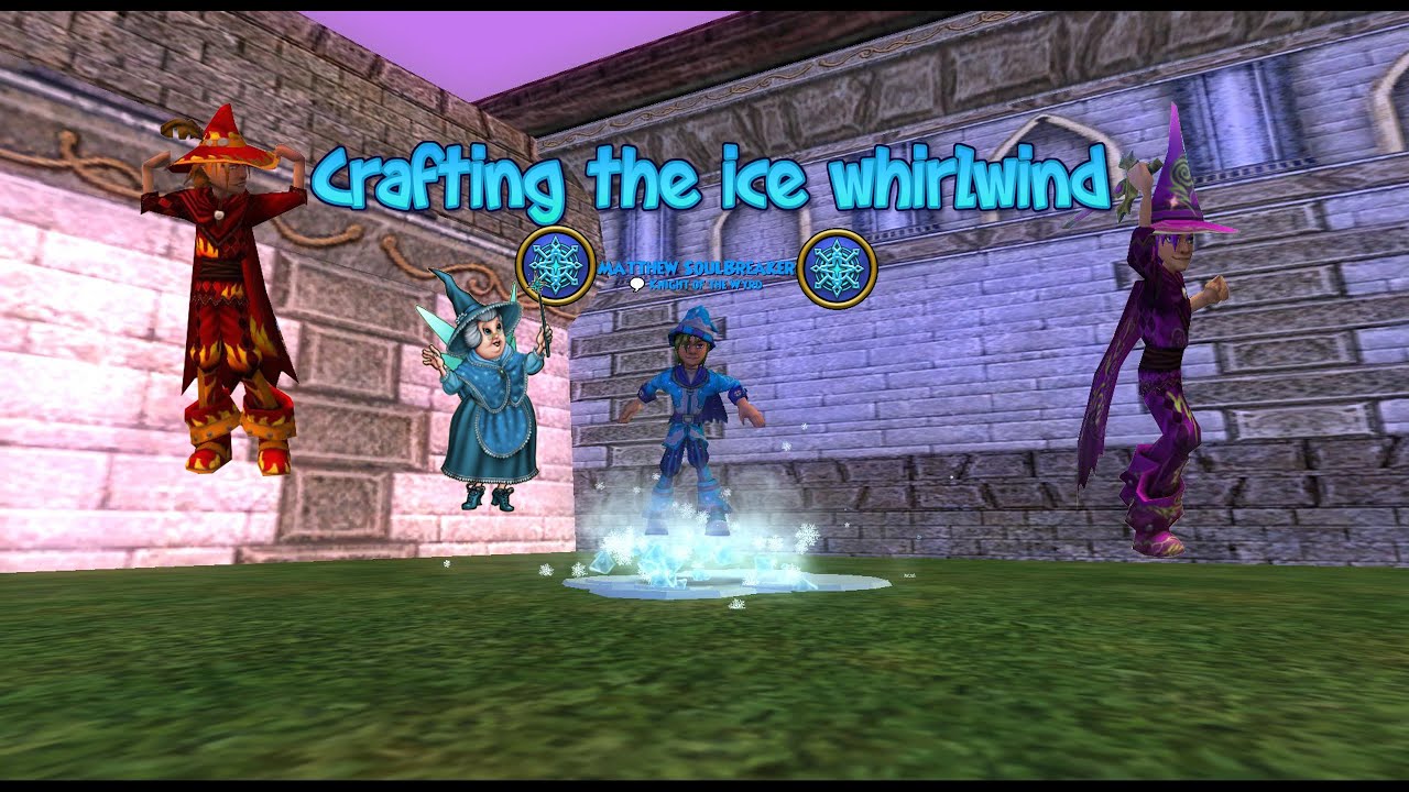 Wizard101~Crafting the ice whirlwind mount! - YouTube