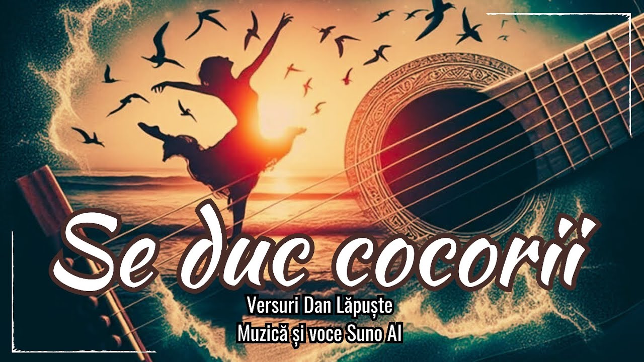 ,,Se duc cocorii..."- versuri Dan Lăpuște. Muzică și voce Suno AI - YouTube