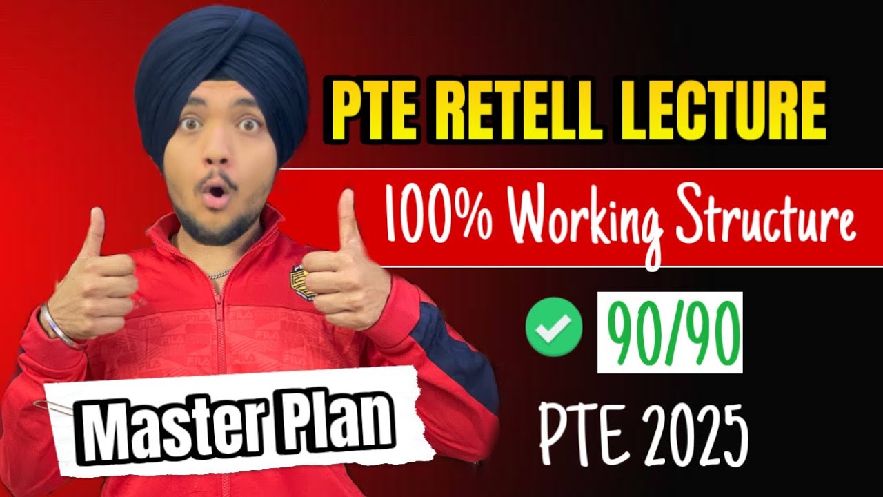 Pte Retell Lecture- Master Plan to get 90 | Retell lecture New Template ...