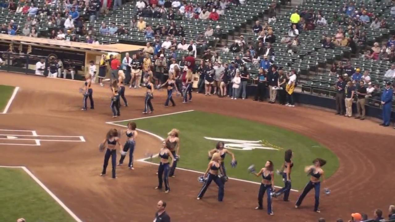 Milwaukee Brewers Diamond Dancers Perform at Miller Park - "Your Love ...