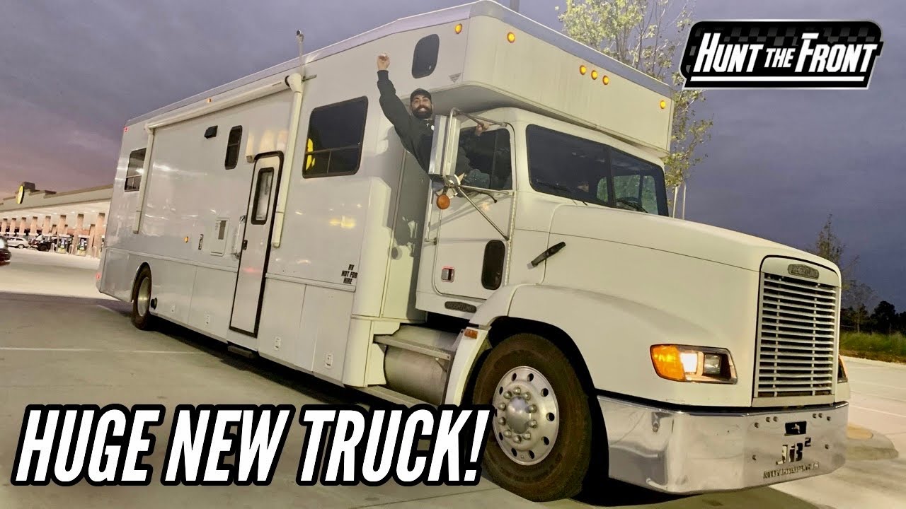 NEW TRUCK TOUR! We Bought a HUGE TOTERHOME Car Hauler for the Race Team ...