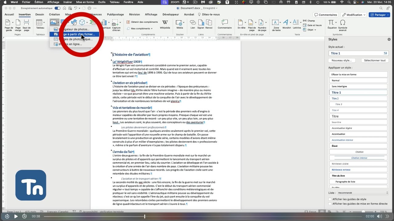 Microsoft Word : Insertion d'une image d'arrière-plan - YouTube