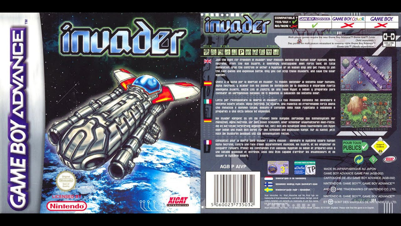 【4K・GameBoy Advance】@guerrillagames Invader - Original Soundtrack - YouTube