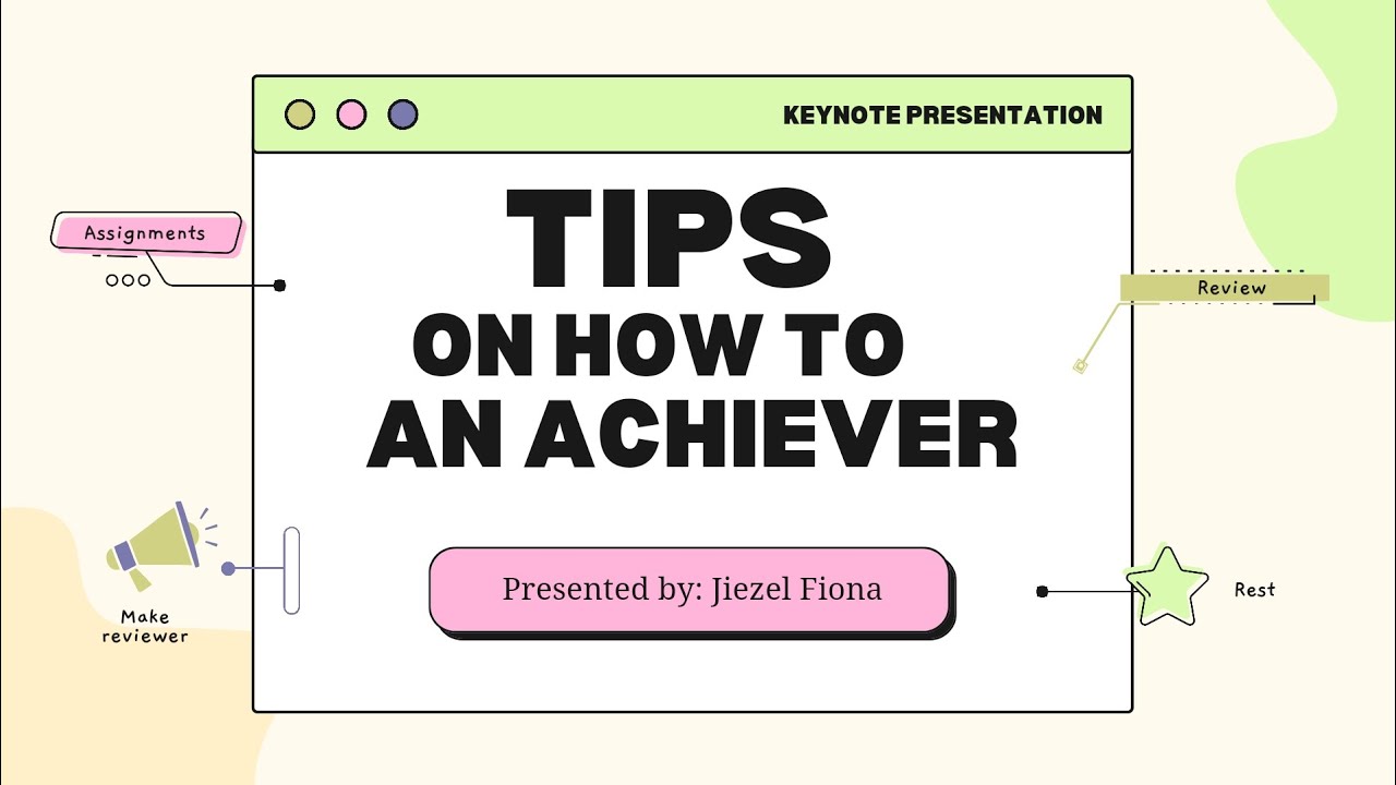tips on how to be an achiever - YouTube