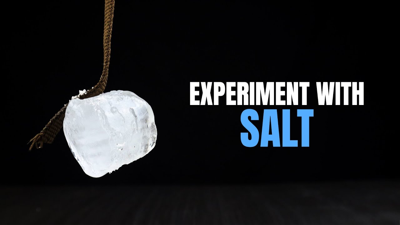 3 EXPERIMENT WITH SALT | Static Electricity | Salt and Ice | Turn Salt ...