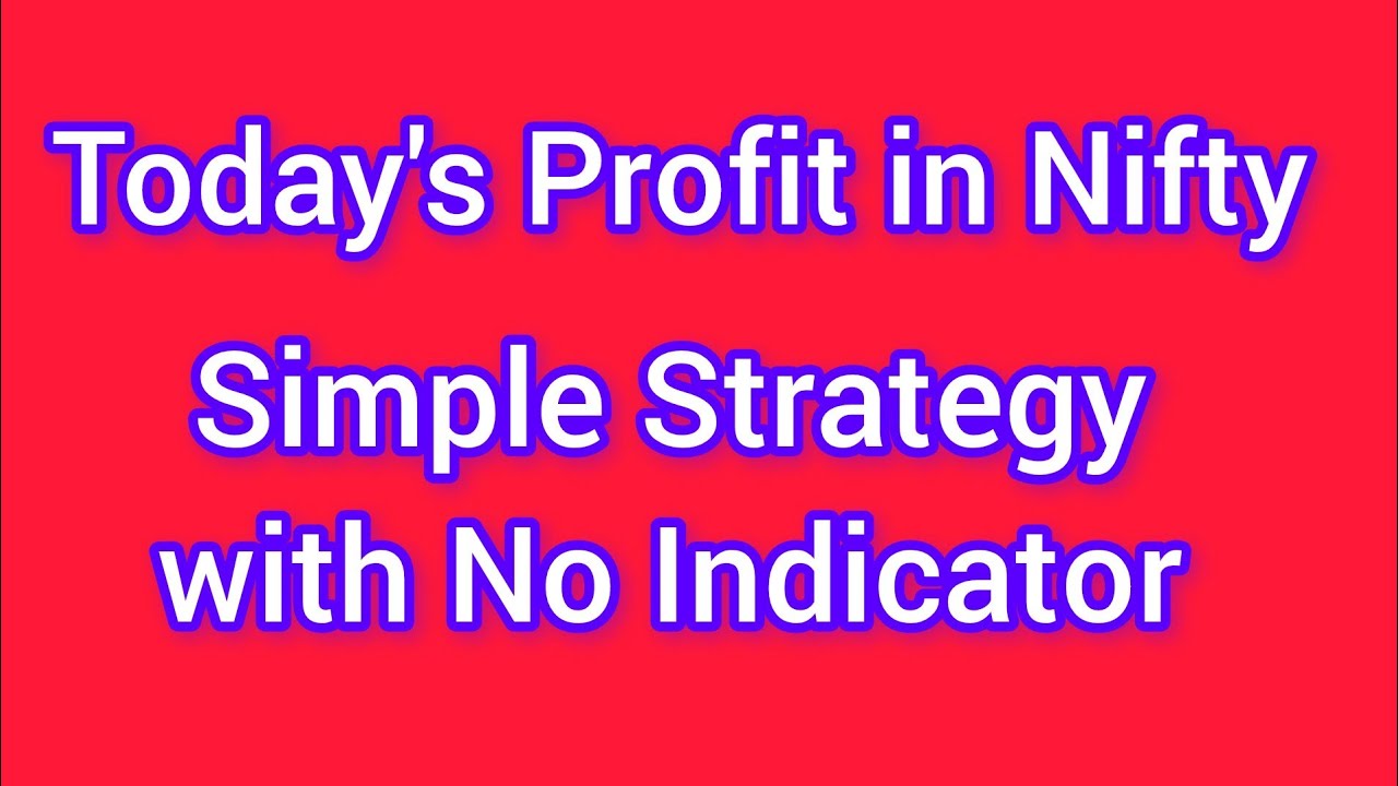 Nifty Daily Analysis jan 8 / Today's Profit Simple Strategy - YouTube