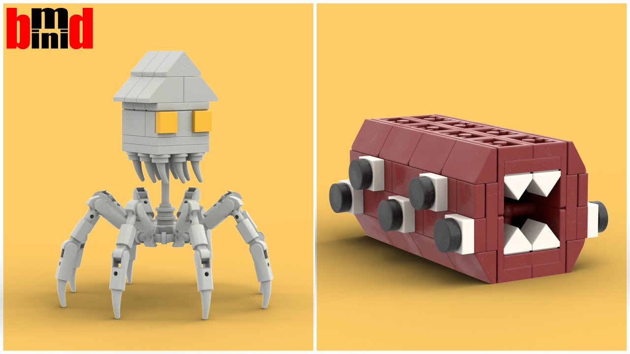 How to build LEGO MINI HOUSE HEAD vs TRAIN EATER | BMD mini - YouTube