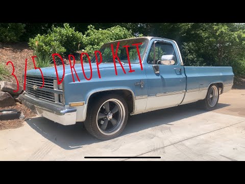 73-87 Square Body C10 3/5 Lowering Kit - YouTube