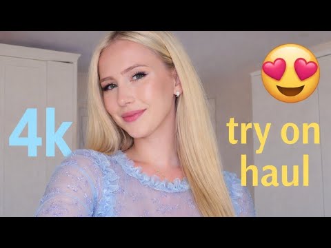 4K Natural Micro Bikini Try-On Haul Transparent | Transparent Lingerie & See-through Styles Try On 9
