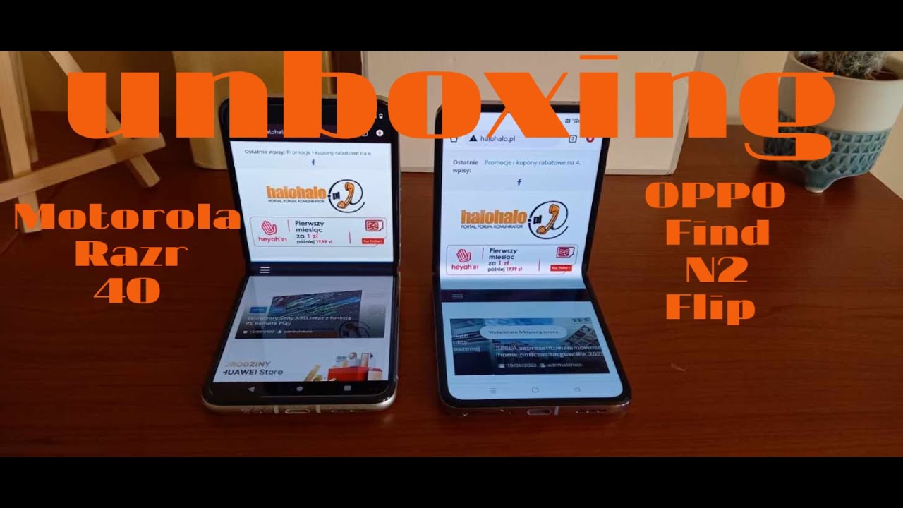 Unboxing Motorola razr 40 i OPPO Find N2 Flip - YouTube