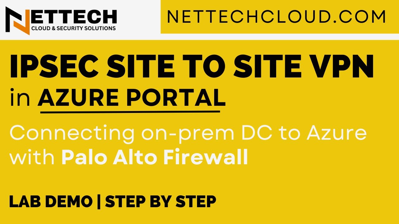 Site to Site VPN Connection in Azure Portal | Connecting on-prem DC to ...