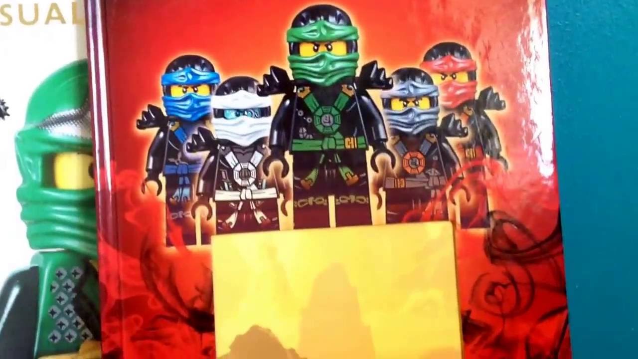 Lego Ninjago collection of books with minifigures review - YouTube