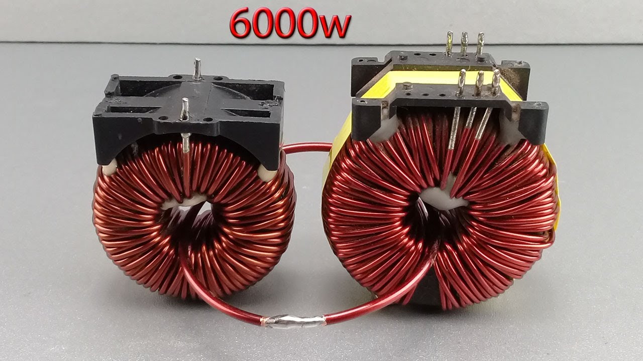 6000 watt a free energy generator using two copper transformer gear ...