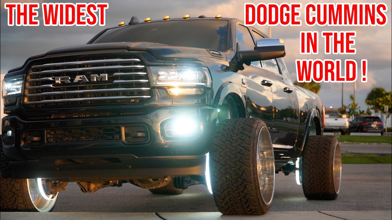 THE WIDEST 6.7 CUMMINS DOES IT RUB ? - YouTube