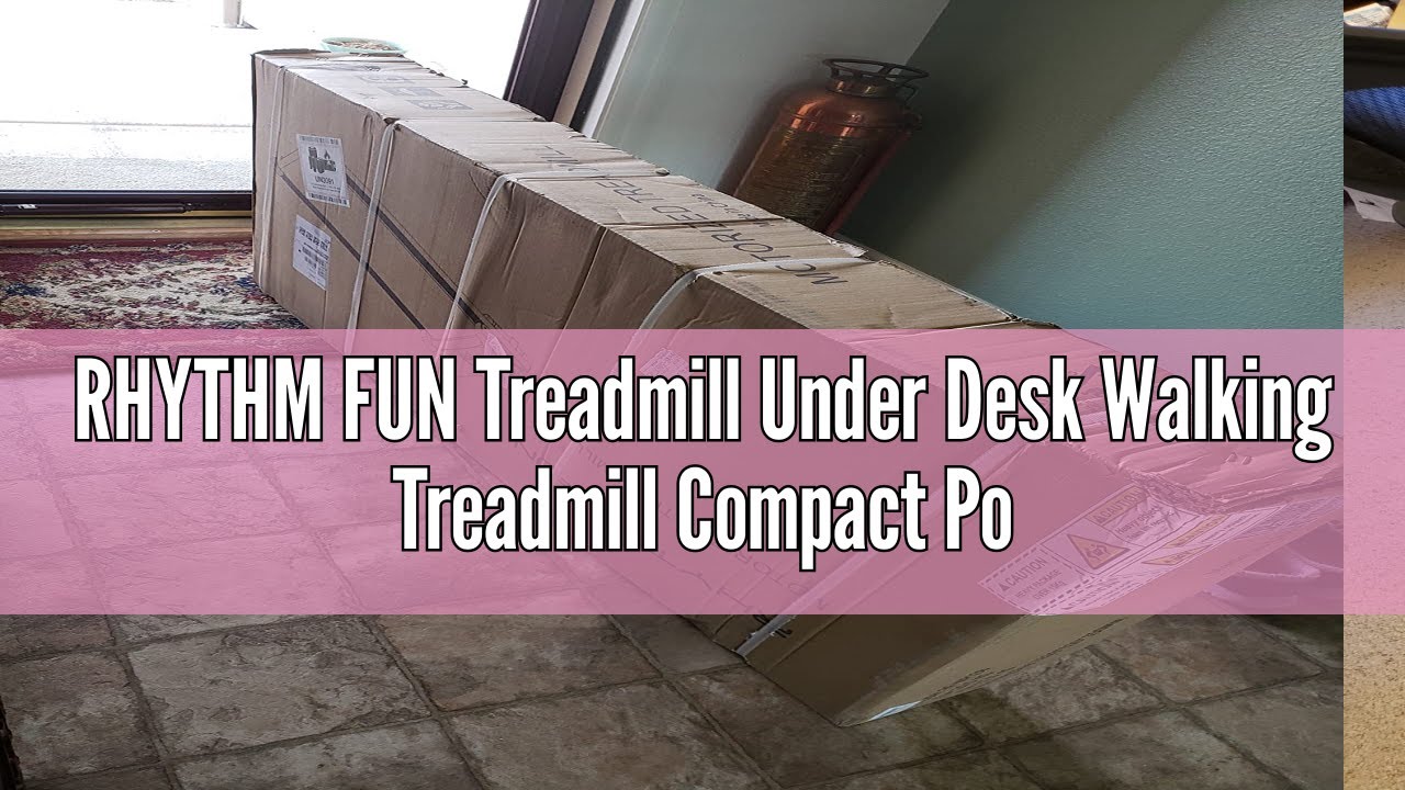 RHYTHM FUN Treadmill Under Desk Walking Treadmill Compact Portable Mini ...