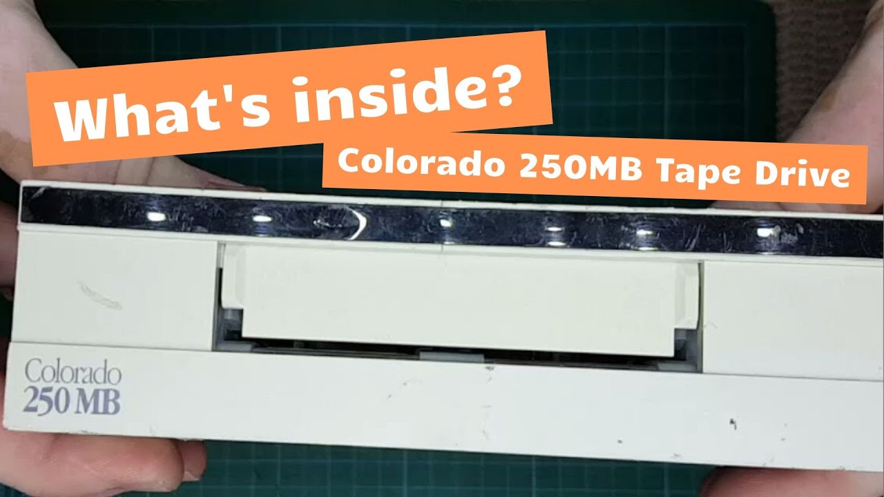 Colorado 250MB Tape Drive Disassembly - YouTube