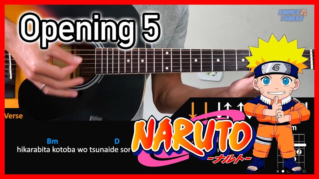Naruto OP 5 - Seishun Kyosokyoku | Acoustic Guitar Lesson Cover ...