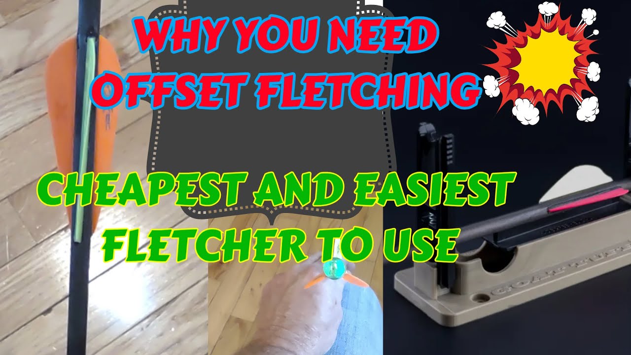 OFFSET FLETCHING ARROWS, A MUST FOR TIGHTER BROADHEAD GROUPS! - YouTube