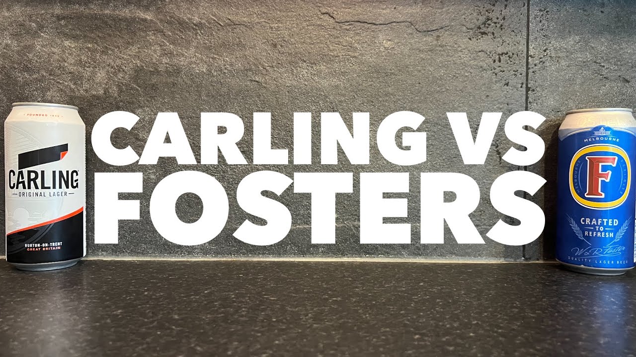 Fosters Lager Vs Carling Lager Review - YouTube