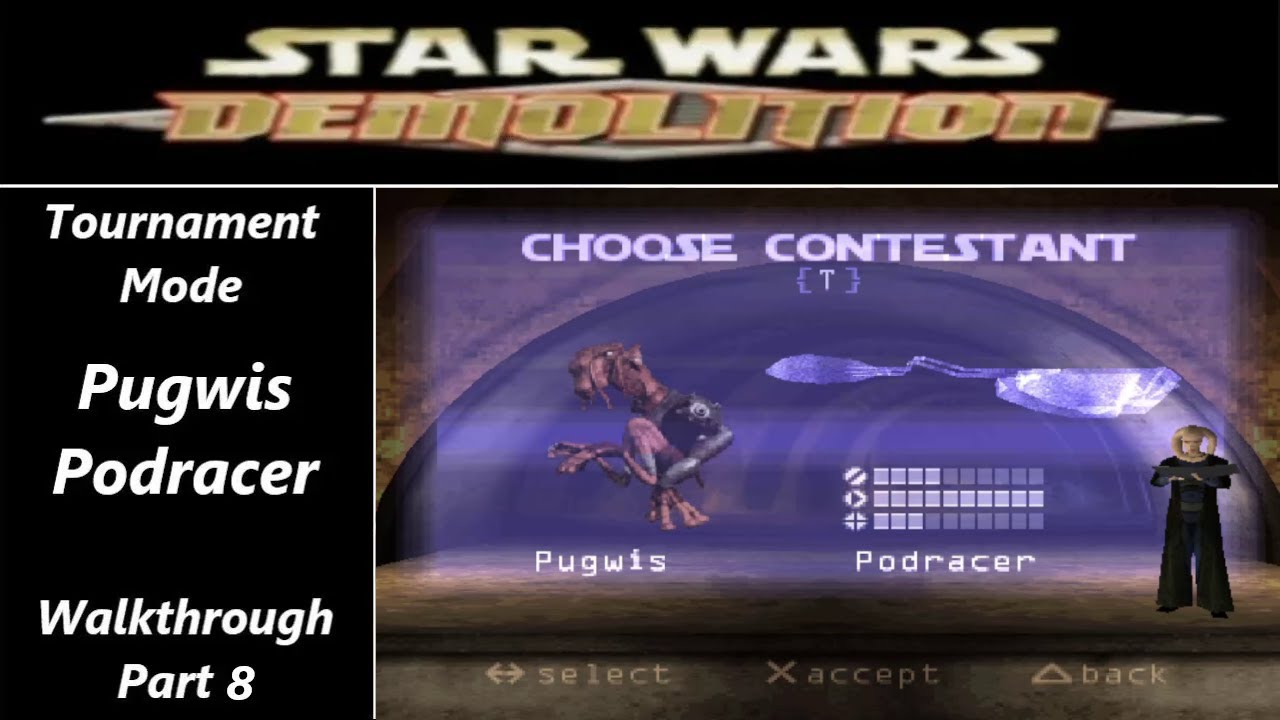Pugwis - Podracer | Star Wars Demolition (PSX) WALKTHROUGH Part 8 - YouTube