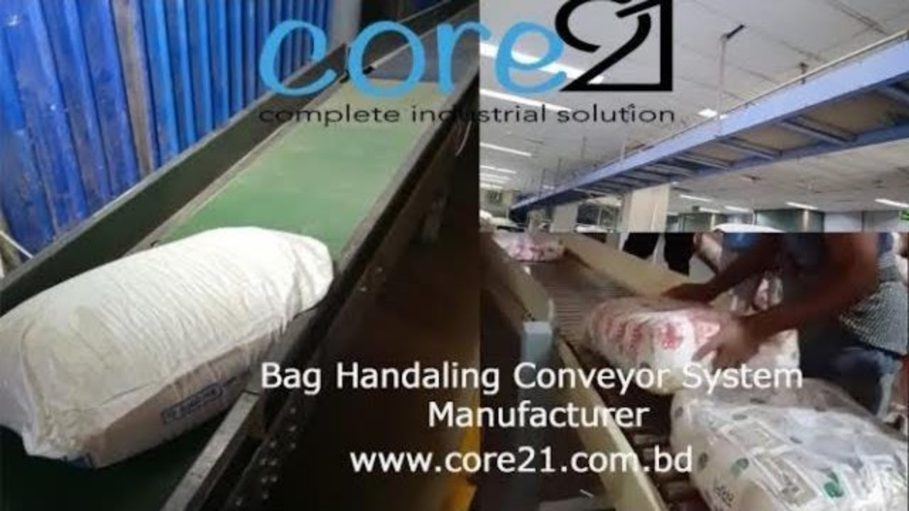 Bag Handling Conveyor System - YouTube