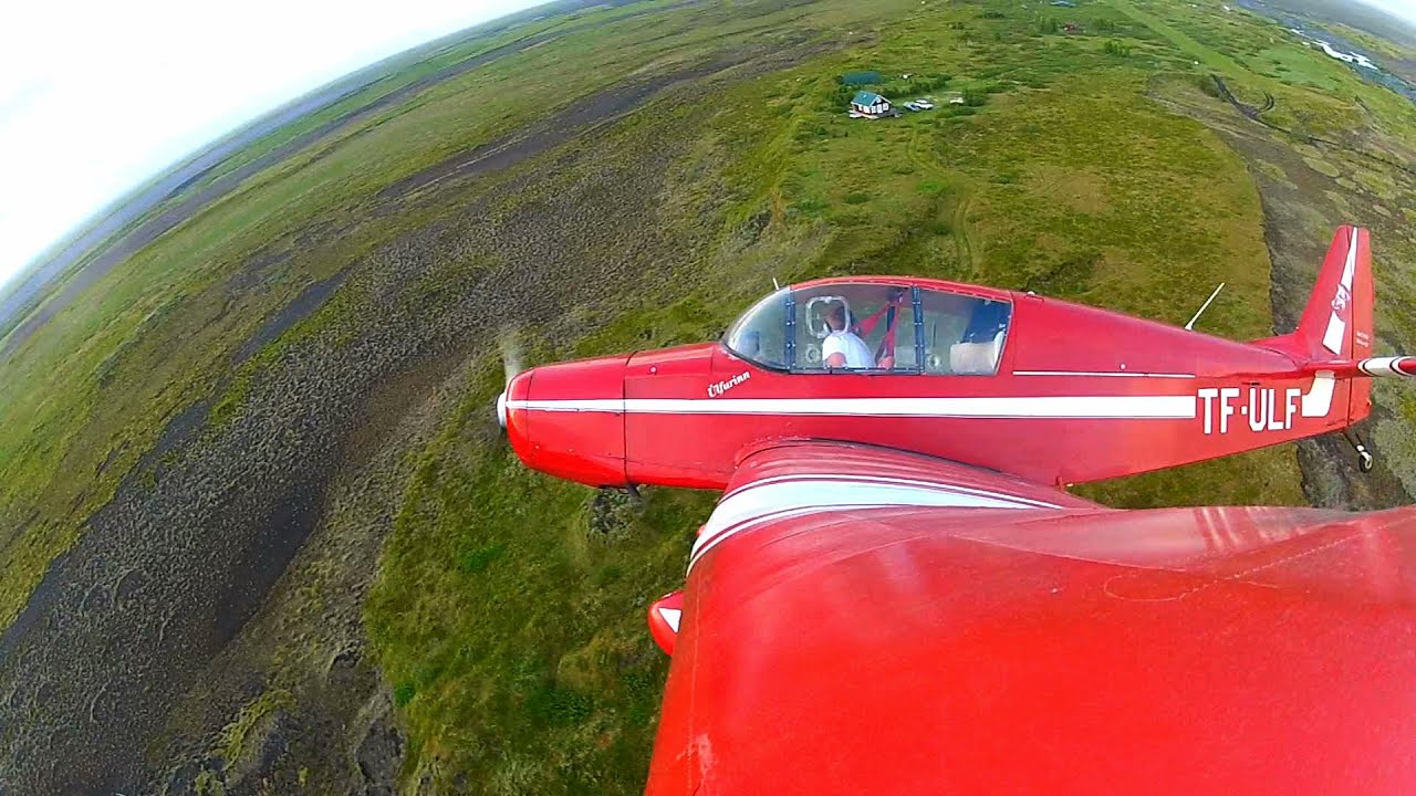 GoPro on wing of a Jodel - YouTube