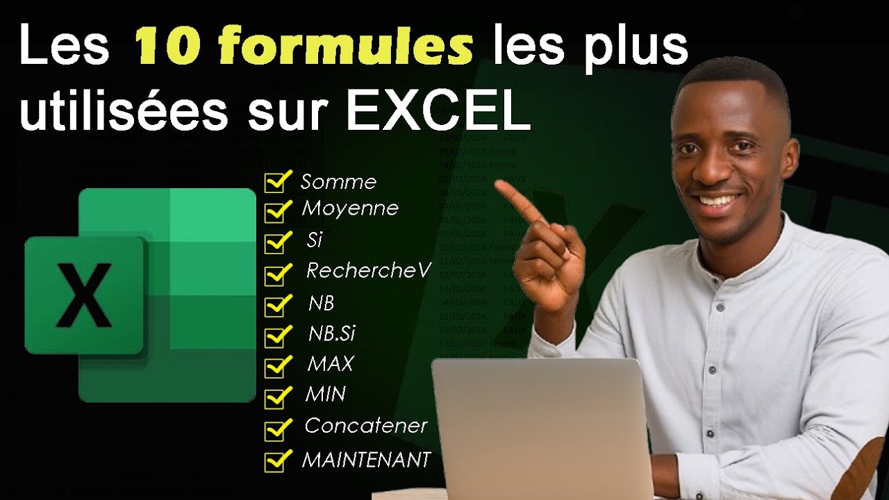 Les 10 formules Excel que tu doit connaitre pour maitriser EXCEL - YouTube