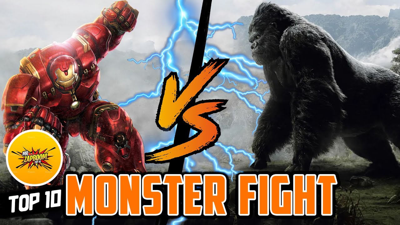 Top 10 Monster Fight Scenes in Movies | Best Giant Monster Fights in ...