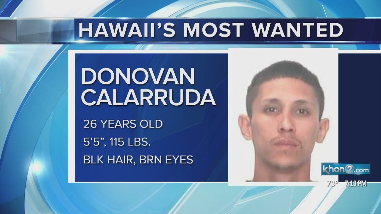 Hawaii's Most Wanted: Donovan Calarruda - YouTube