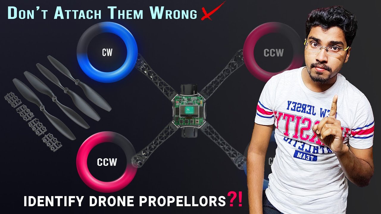 Identify CW & CCW Drone Propellors Easily | In Hindi | How Propellors ...