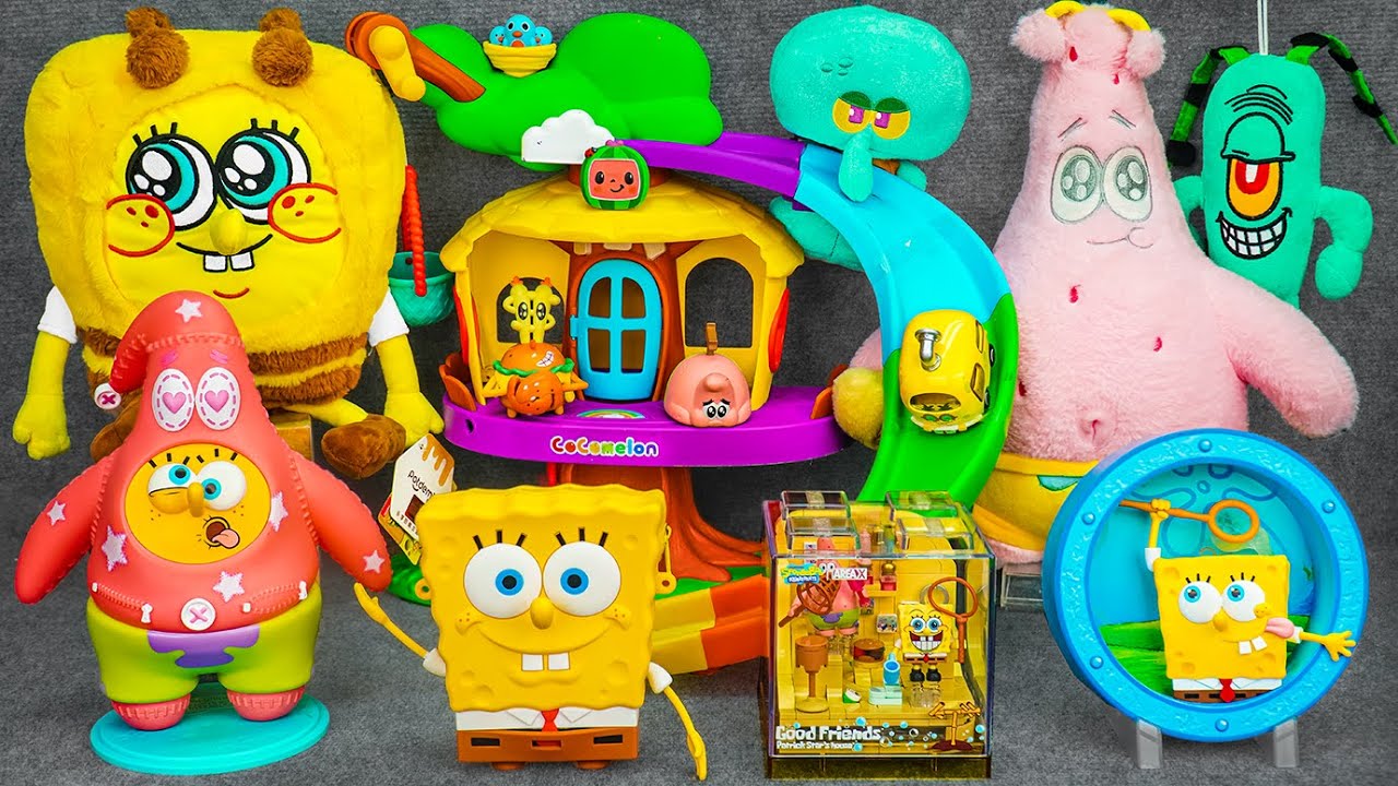 133 Minutes Satisfying with Unboxing Cute SpongeBob Playground Playset ...