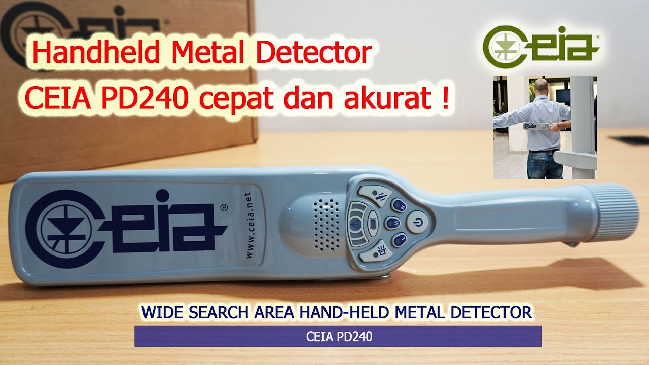 CEIA PD240 Handheld Metal Detector (Gold) Demonstration - YouTube