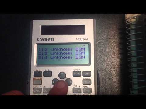 Intro to Canon F-792SGA Calculator - YouTube