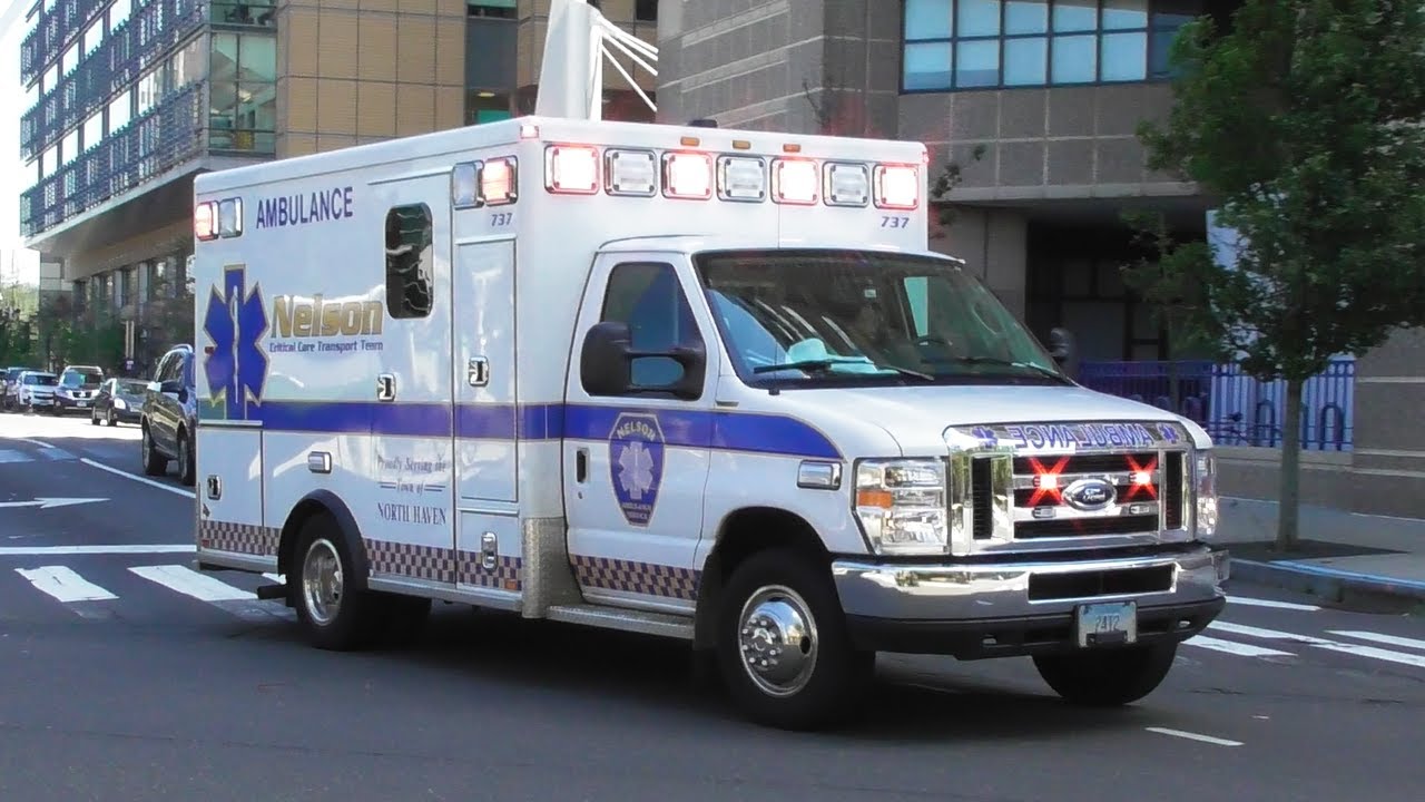 Nelson Ambulance 737 Transporting Priority 1 in New Haven, CT - YouTube