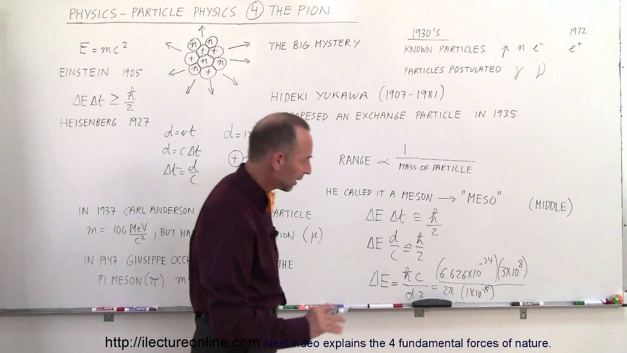 Particle Physics (4 of 41) The Pion: What Is It? - YouTube