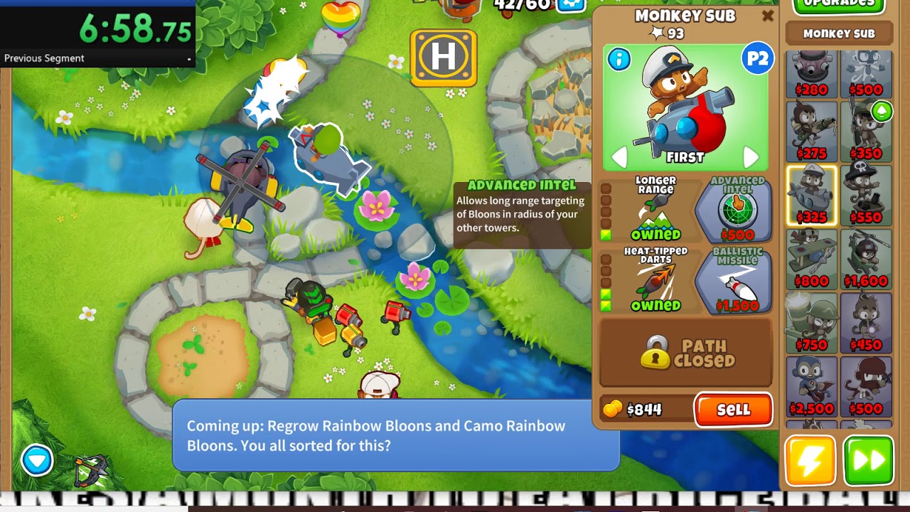 BTD6 Downstream Medium Co-op Speedrun - YouTube