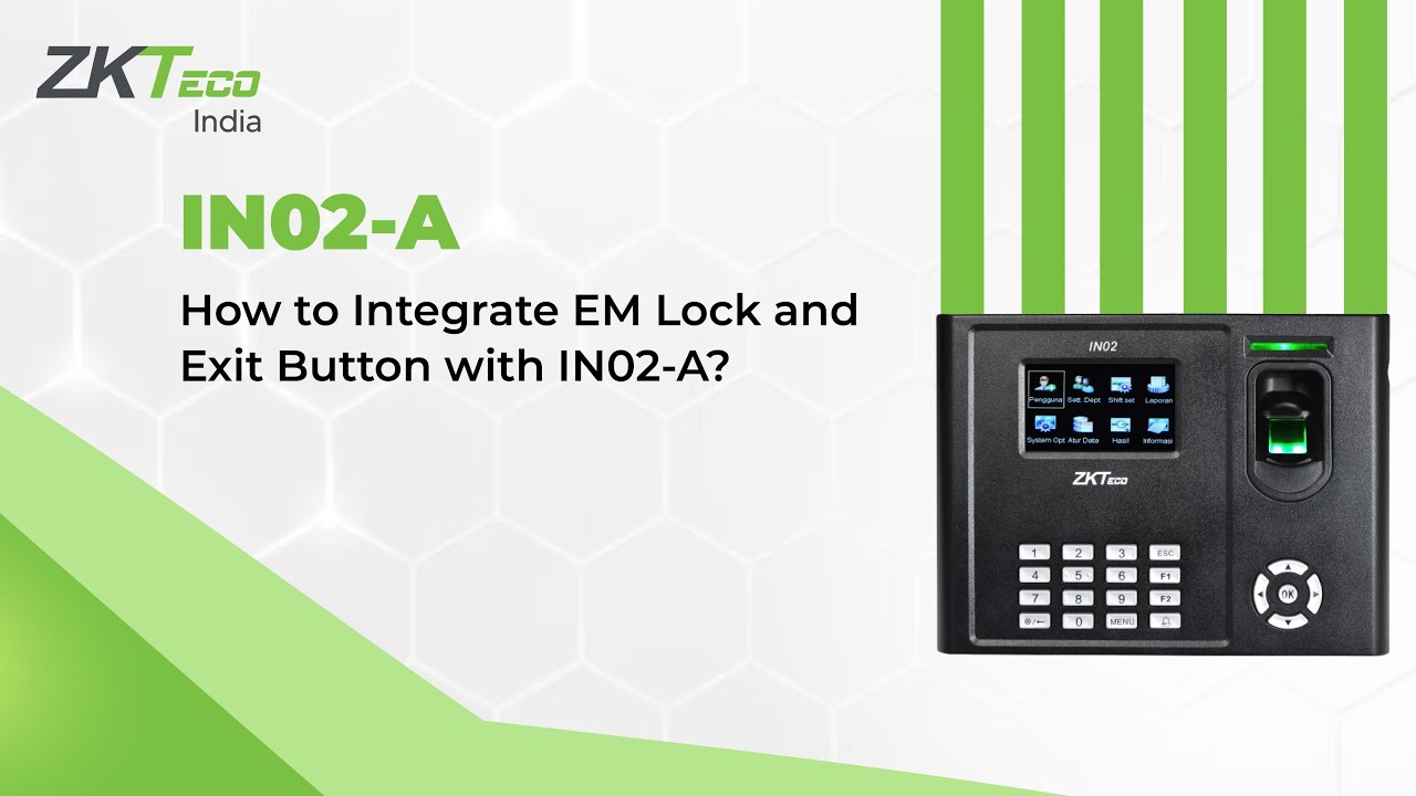 How to Integrate EM Lock and Exit Button with IN02-A? - YouTube
