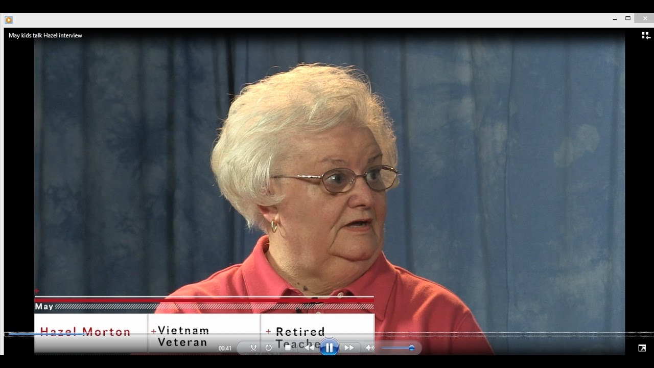 Kids Talk To Hazel Morton In Appreciation Of Her Service - YouTube
