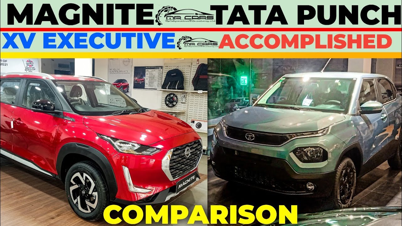 Nissan Magnite xv Executive vs Tata Punch Accomplished l Magnite xv ...