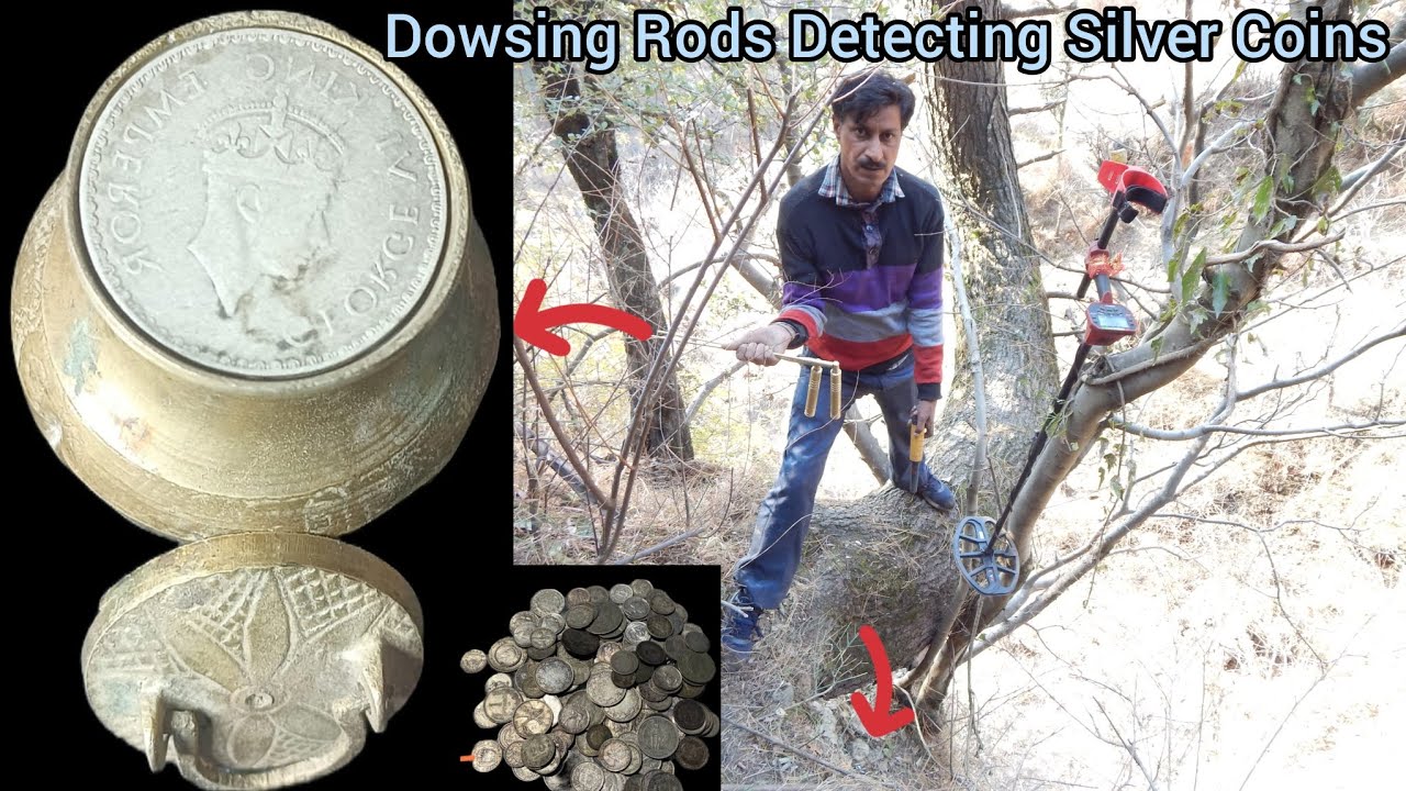 Dowsing Rods Detecting Old Silver Coins|Gold Detector Machine|Metal ...