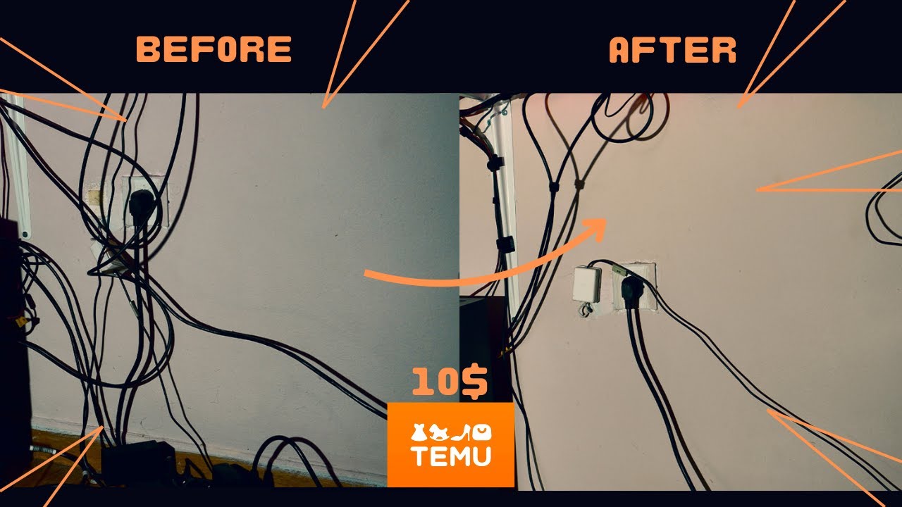 CABLE MANAGEMENT ΜΕ 10€ ΑΠΟ ΤΟ TEMU?? - YouTube